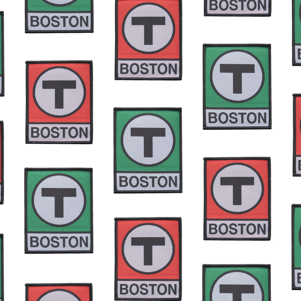 Boston MBTA Iron-On Patches | T Logo Patches – Sidetrack Products