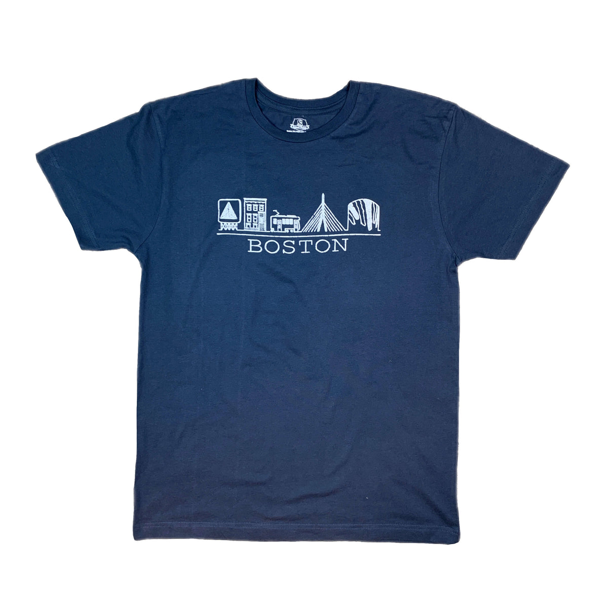 Adult Boston View T-Shirt - Denim | Sidetrack Products