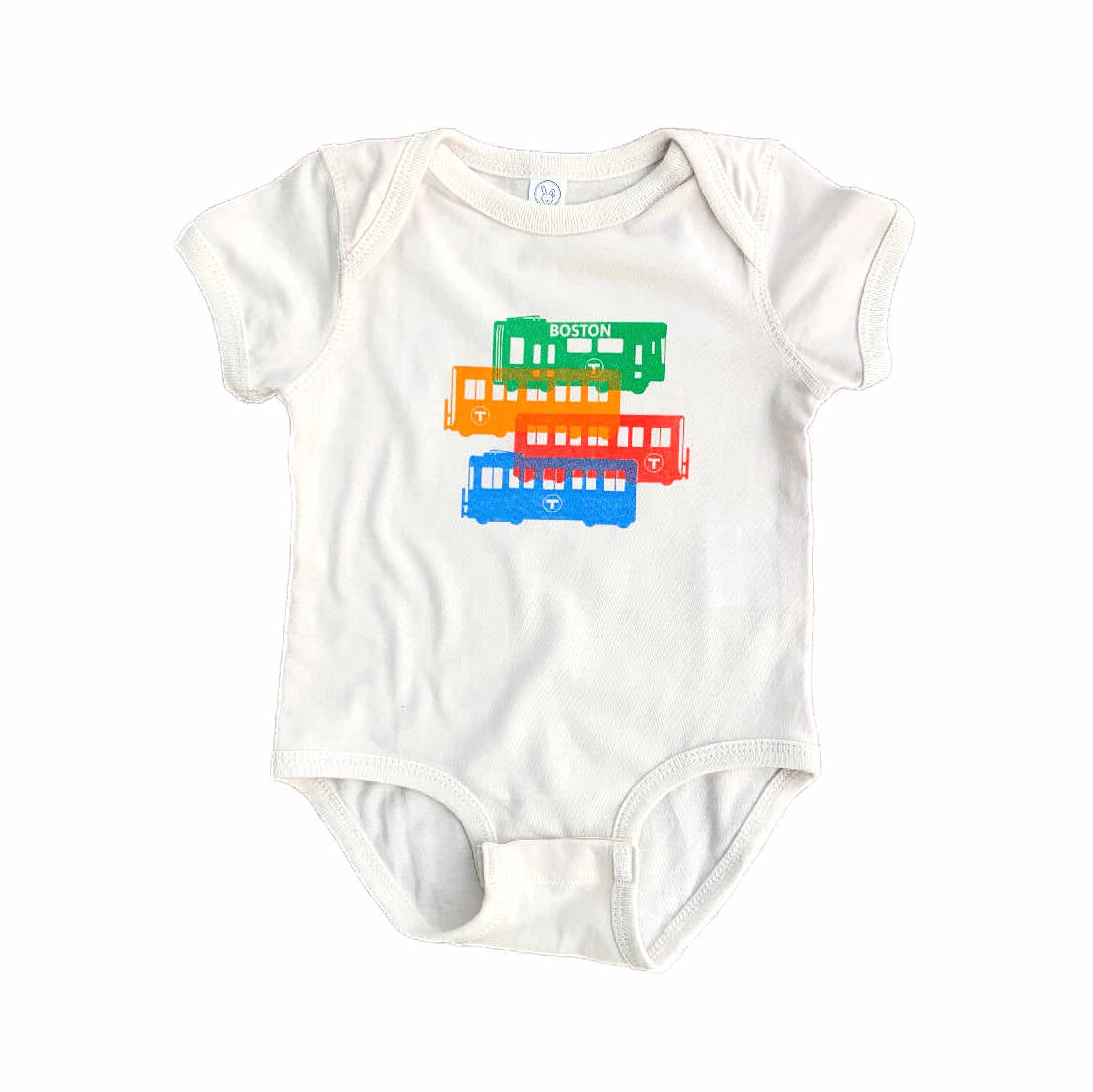 MBTA Subway Silhouette Onesie - Porcelain | Sidetrack Products