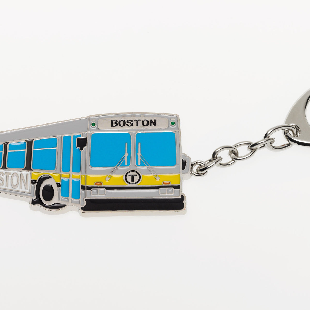 MBTA Metal Keychain - Boston Bus – Sidetrack Products