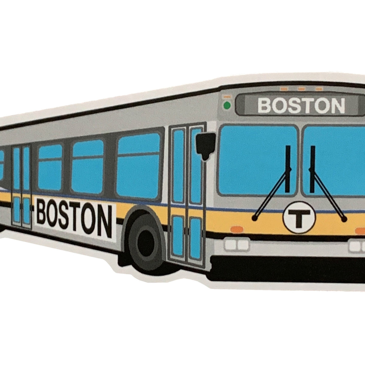 MBTA Bus Large Vinyl Die Cut Sticker | Sidetrack Products