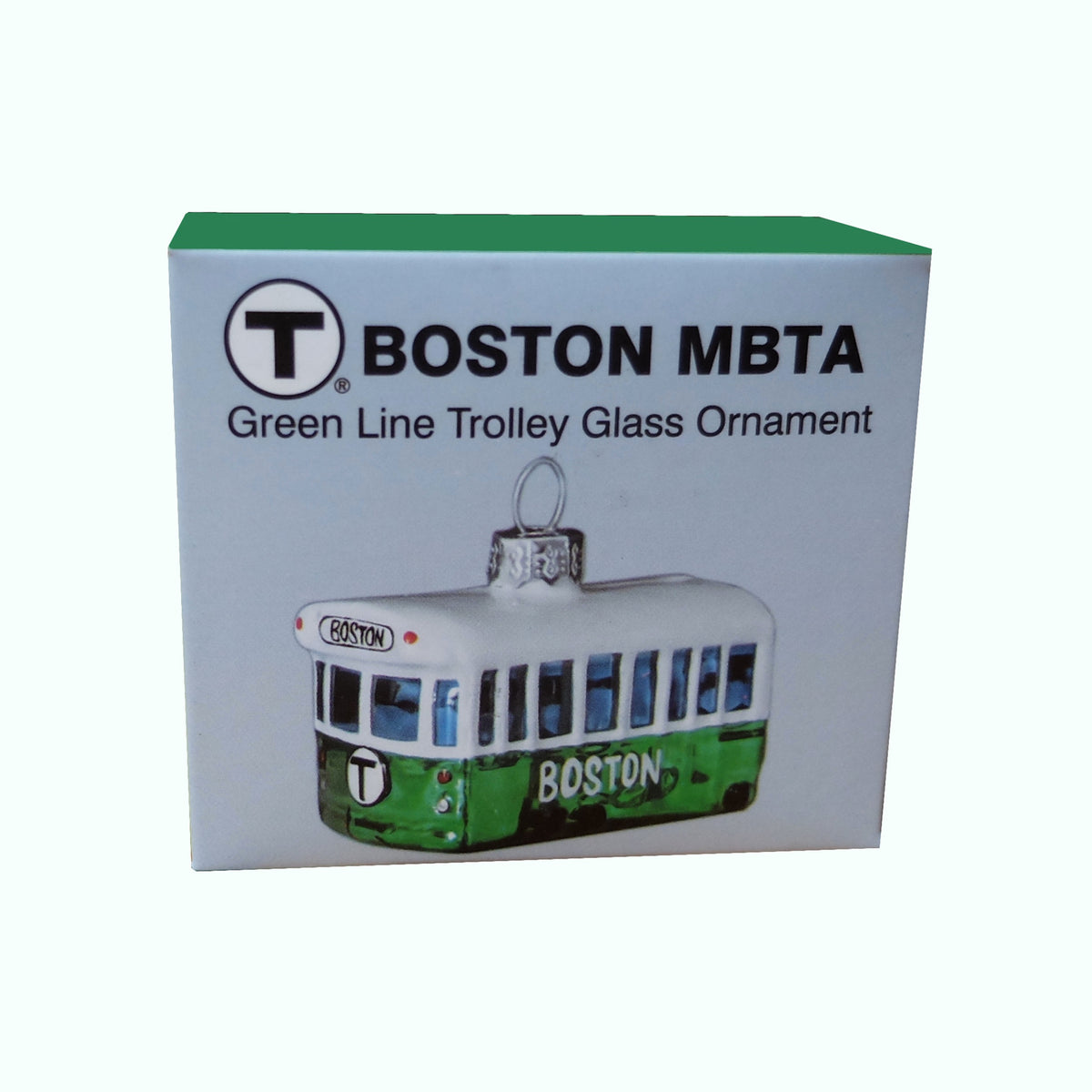 Green Line Glass Holiday Ornament | Sidetrack Products