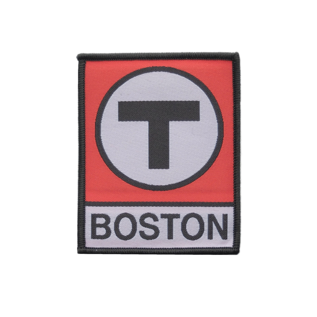 MBTA Red Line T Logo Iron-on Patch | Sidetrack Products