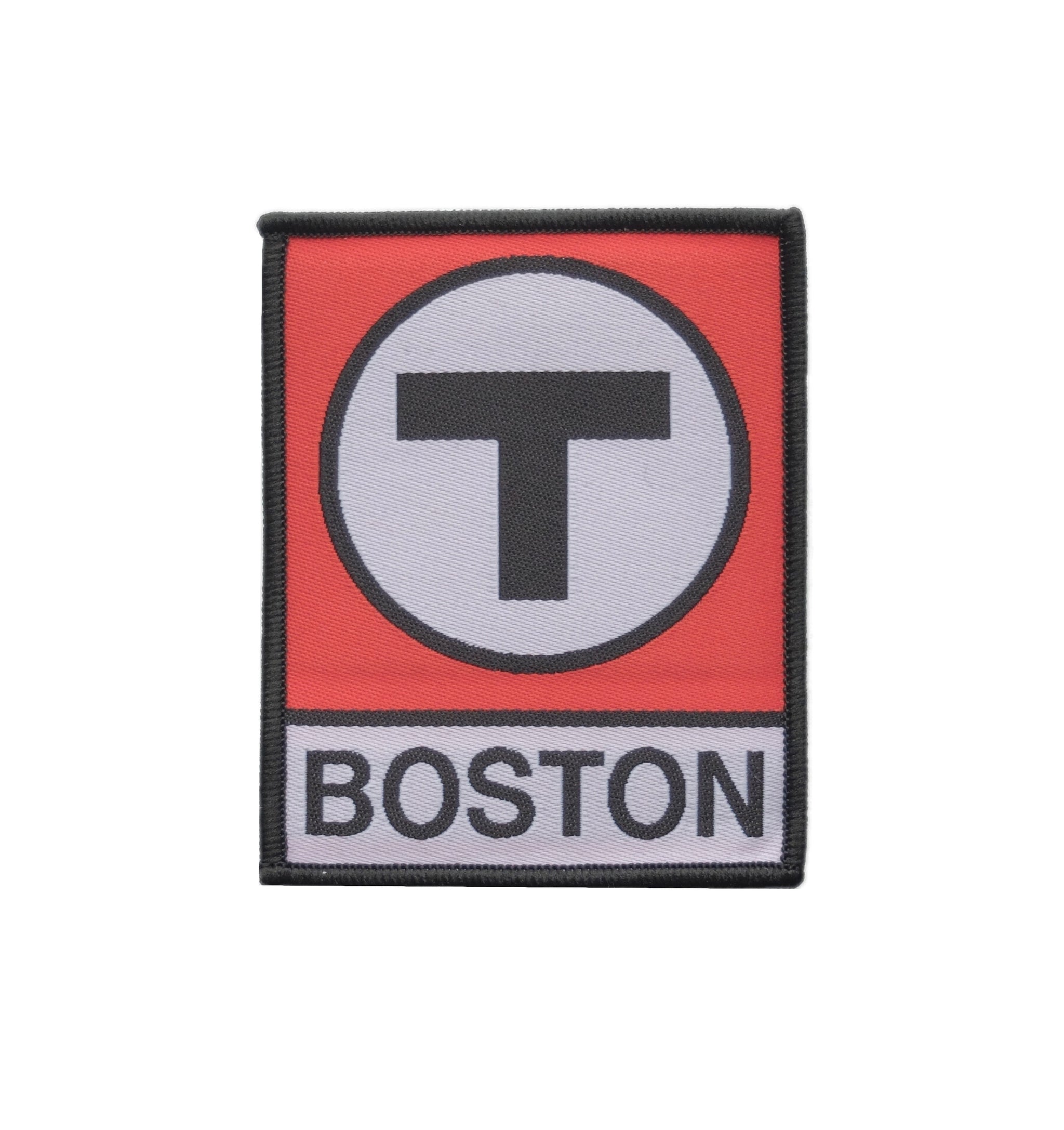 MBTA Red Line T Logo Iron-on Patch | Sidetrack Products