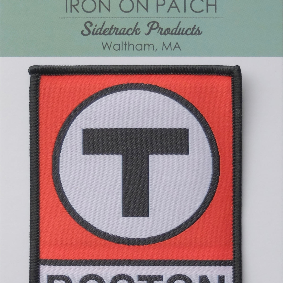 MBTA Red Line T Logo Iron-on Patch | Sidetrack Products