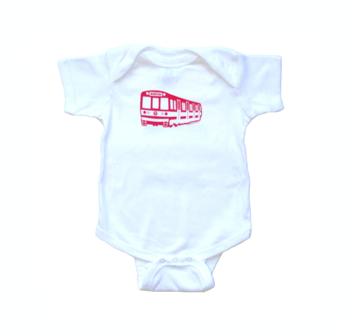 Boston MBTA Train Onesie - Red Line | Sidetrack Products