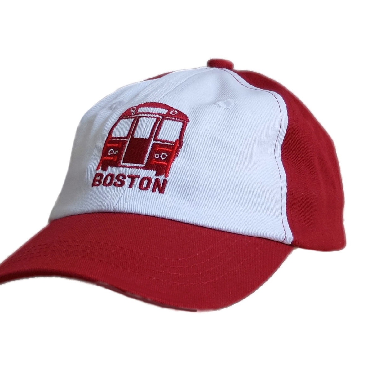 Kids MBTA Red Line Train Cap - White/Red – Sidetrack Products