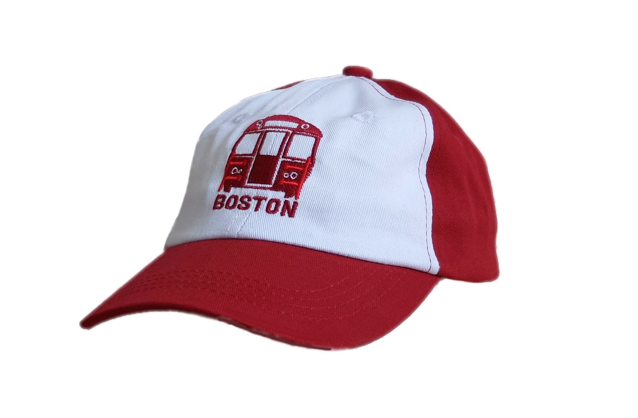 Kids MBTA Red Line Train Cap - White/Red – Sidetrack Products