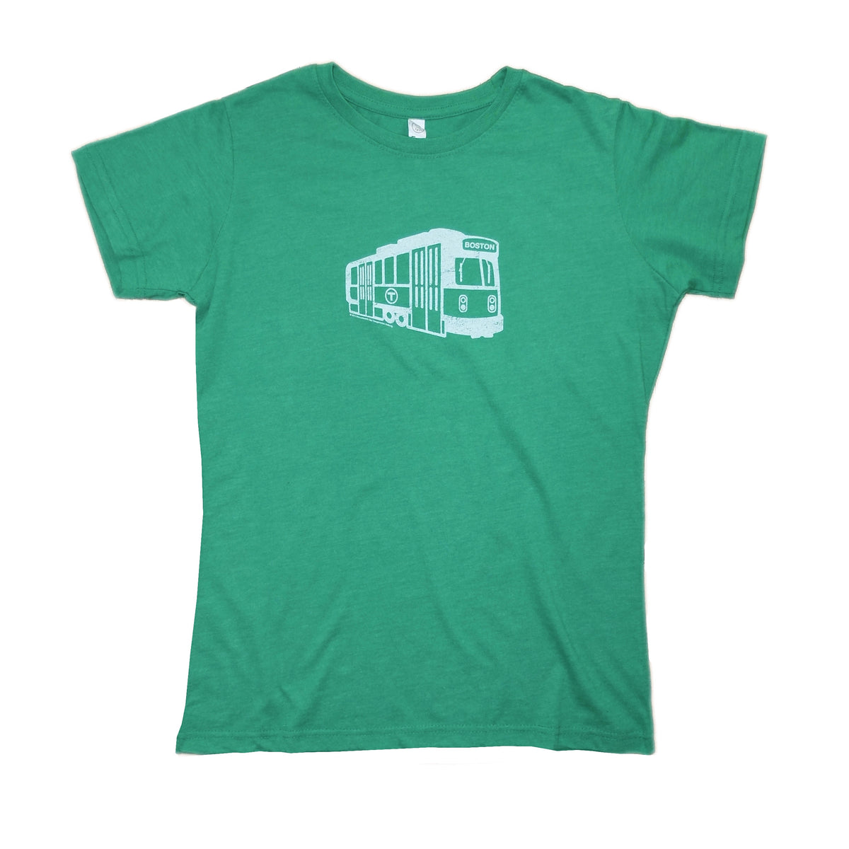 Women's MBTA Green Line T-Shirt - Vintage Green | Sidetrack Products